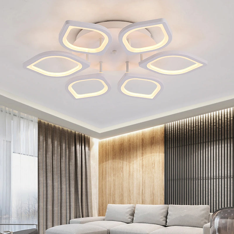 Modern Acrylic LED Ceiling Lights With Remote Control for Living Room