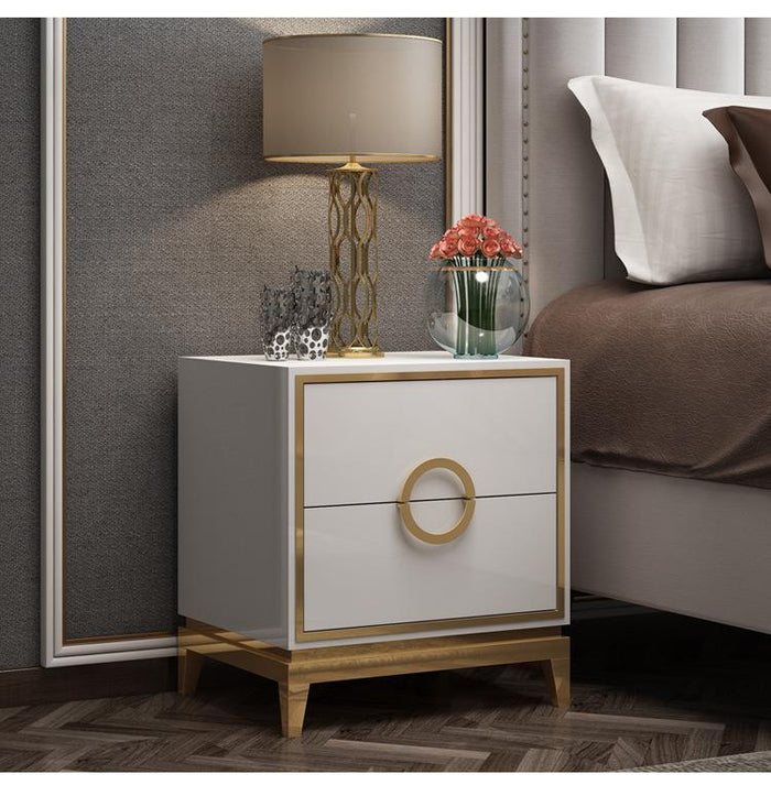 Zayden - Two Drawer Modern Nightstand
