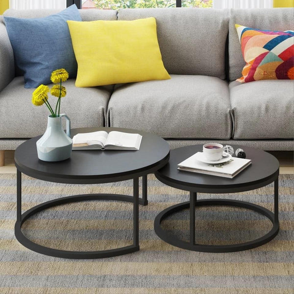 Benson - Modern Round Coffee Table Set