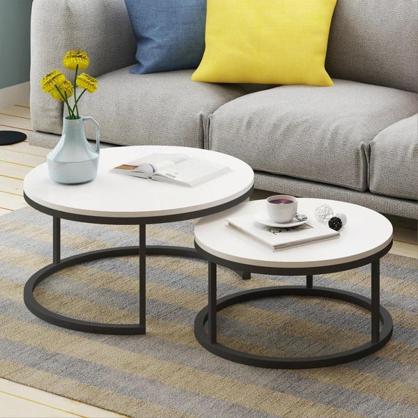 Benson - Modern Round Coffee Table Set