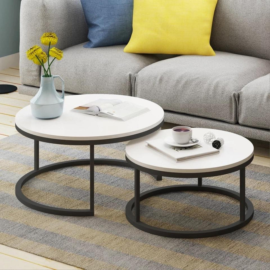 Benson - Modern Round Coffee Table Set