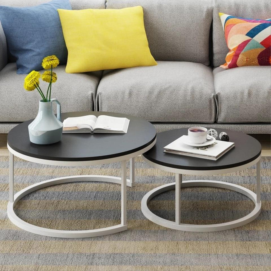 Benson - Modern Round Coffee Table Set